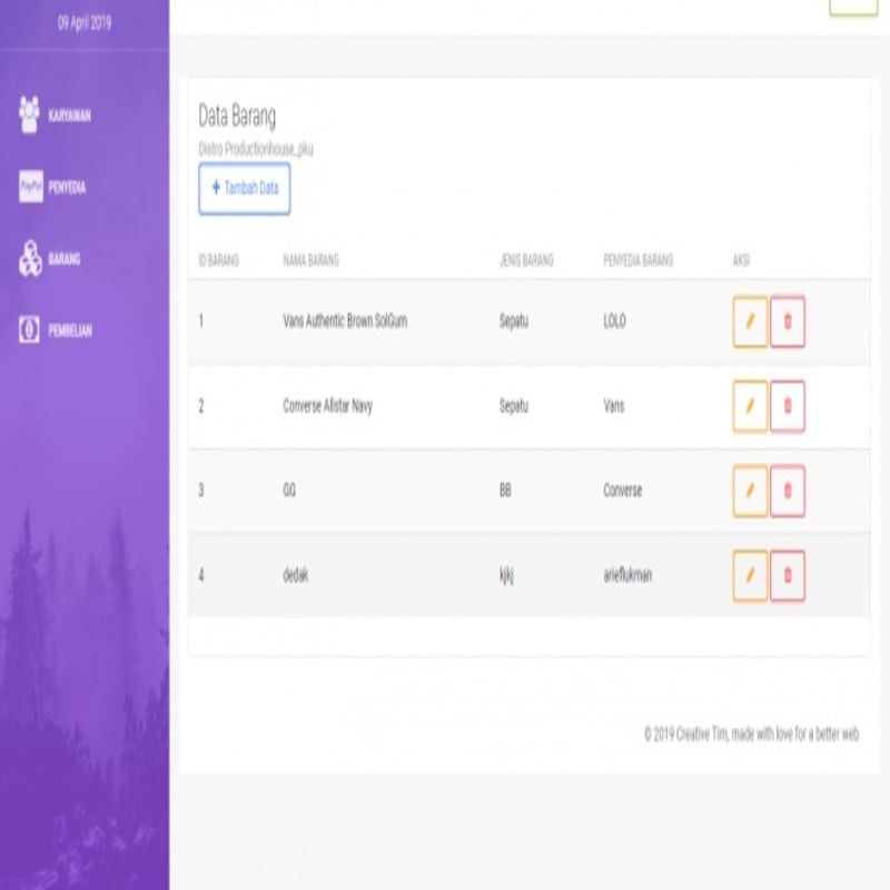 Jual Aplikasi Persediaan dan Pembelian Barang source code | Shopee ...