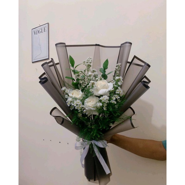 Jual buket bunga segar / fresh flower bouquet / buket bunga wisuda ...