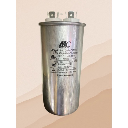 Jual Kapasitor AC / Capasitor AC 15 ,20, 25, 30, 35, 40, 45, 50, 60 uF MC | Shopee Indonesia