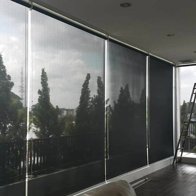 Jual Tirai Outdoor Anti Air & Anti Panas – Gorden Balkon, Teras, Cafe ...