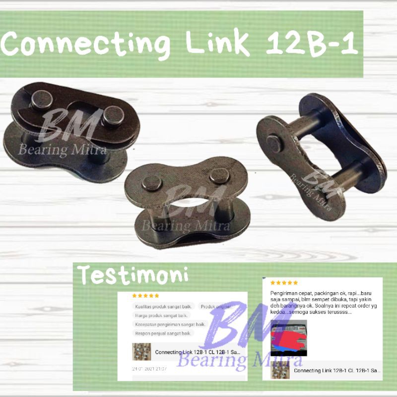 Jual Connecting Link 12B-1 / Sambungan Rantai 12 Single / CL 12B-1 ...