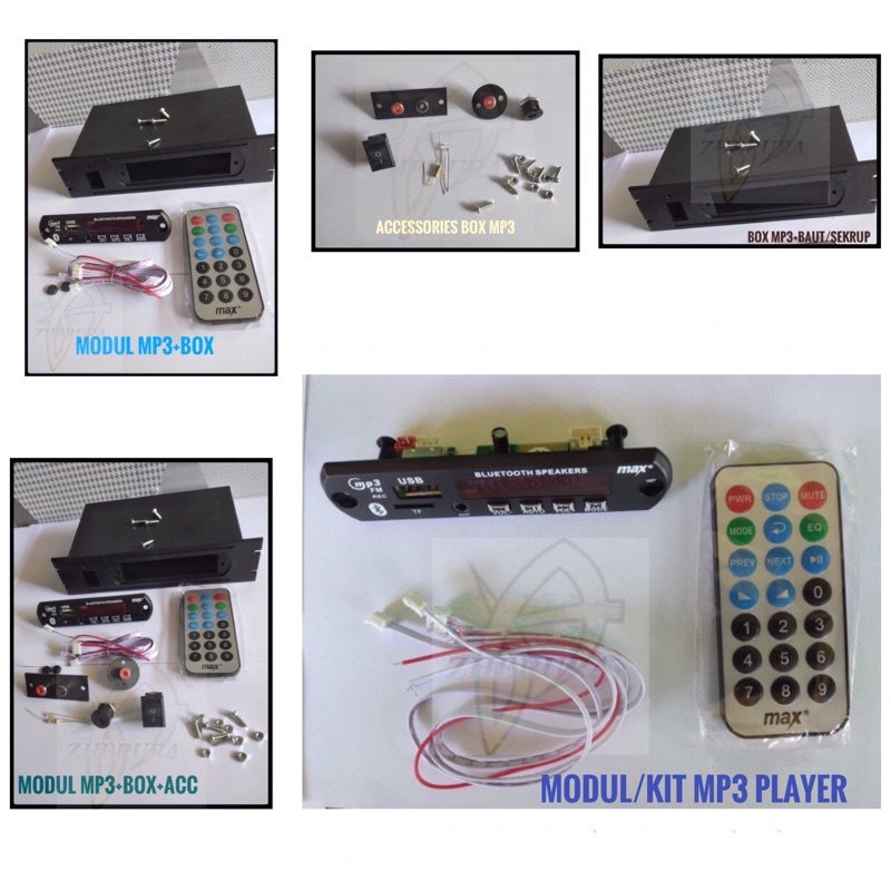 Jual Modul Audio Kit mp3 USB mp3 Player Bluetooth + FM radio /Box mp3 ...
