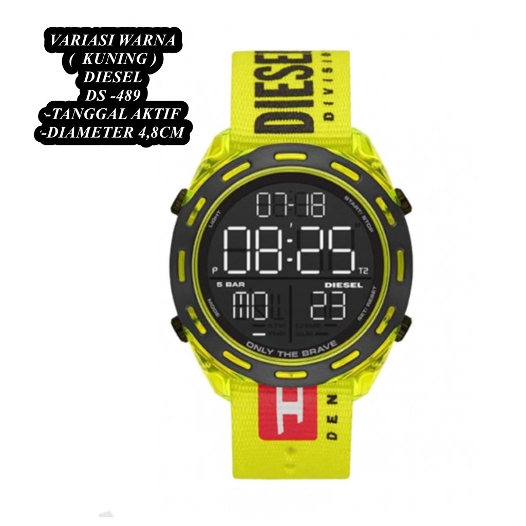 Jual JAM TANGAN PRIA DIESEL BAHAN_KULIT TGL AKTIF SESUAI GAMBAR 4,8CM ...