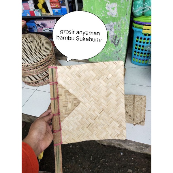 Jual kipas bambu 10pcs anyam kipas sate bambu | Shopee Indonesia