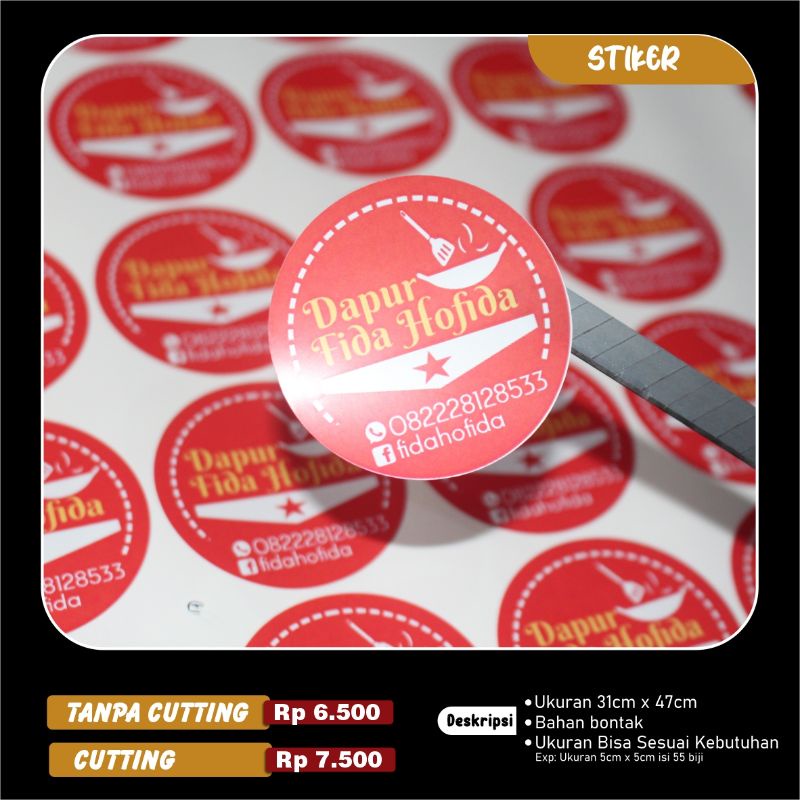 Jual CETAK & CUTTING STIKER PRODUK UKURAN A3 | Shopee Indonesia