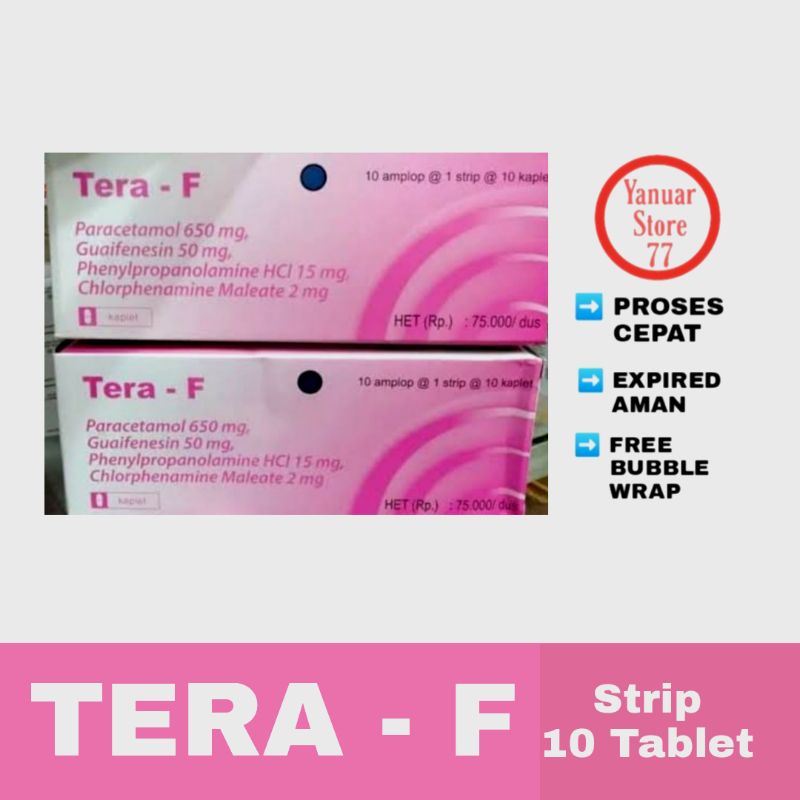 Jual Tera F Tablet Obat Flu , Strip isi 10 Tablet | Shopee Indonesia