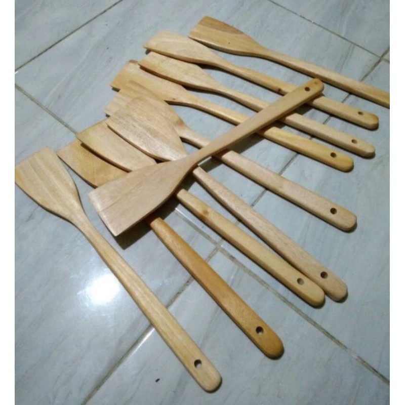 Jual sutil kayu mahoni halus spatula kayu | Shopee Indonesia