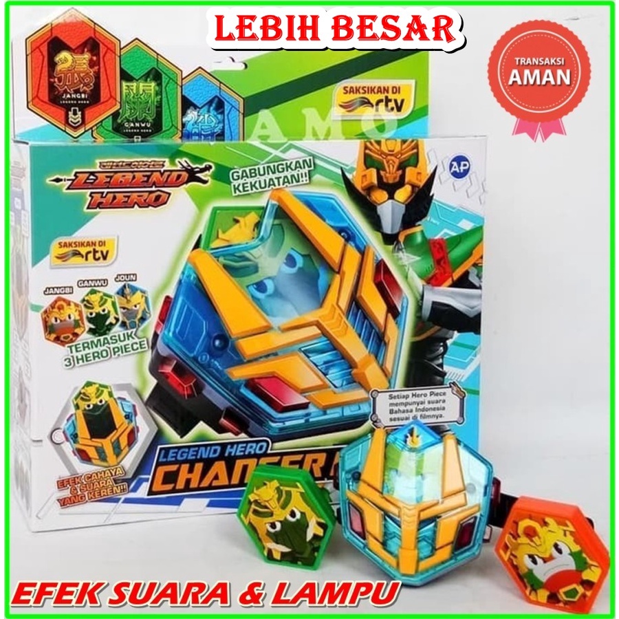 Jual NEW Mainan Legend Hero Changer DX DELUXE Original jam tangan anak ...