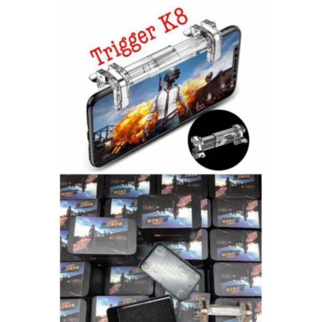 Jual Joystick PUBG K8 Metal Aloy Transparan Trigger Gaming Sharpshooter ...