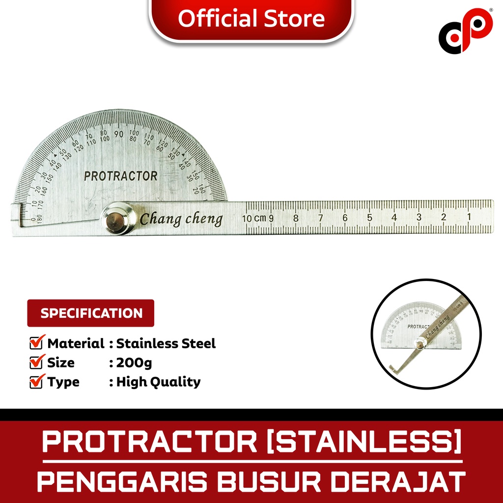 Jual Protractor | Penggaris Busur Derajat | Stainless | Shopee Indonesia