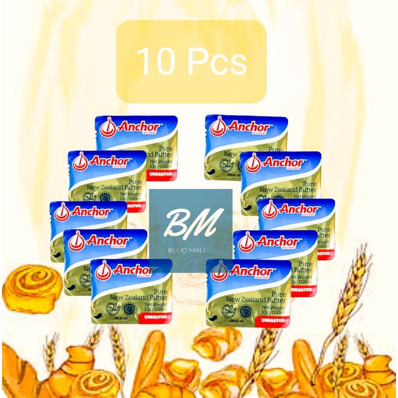 Jual Anchor Butter Unsalted Salted 10 pcs x 7 gr MPASI /Anchor Unsalted ...