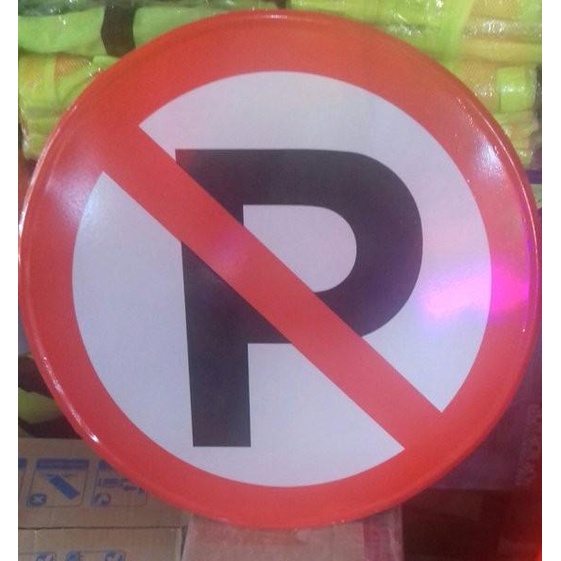 Jual Rambu Dilarang Parkir Diameter 45Cm. Jual Aneka Rambu Lalu Lintas ...