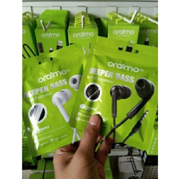 Jual Oraimo OEP-E11 Headset Conch 2 Strong Bass Earphone With Mic ...
