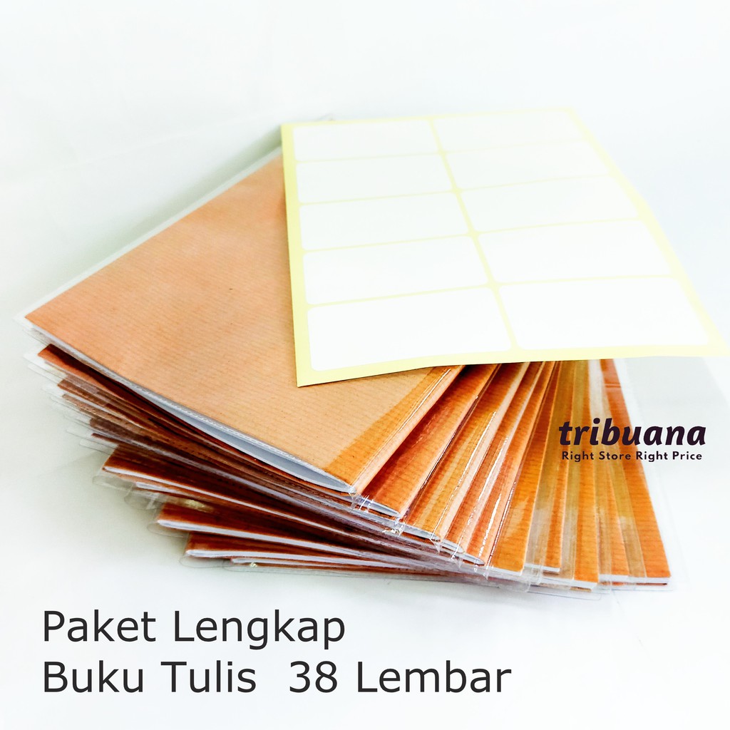Jual Buku Tulis 38 Lembar Lengkap dengan sampul 1pak/10Buku | Shopee ...