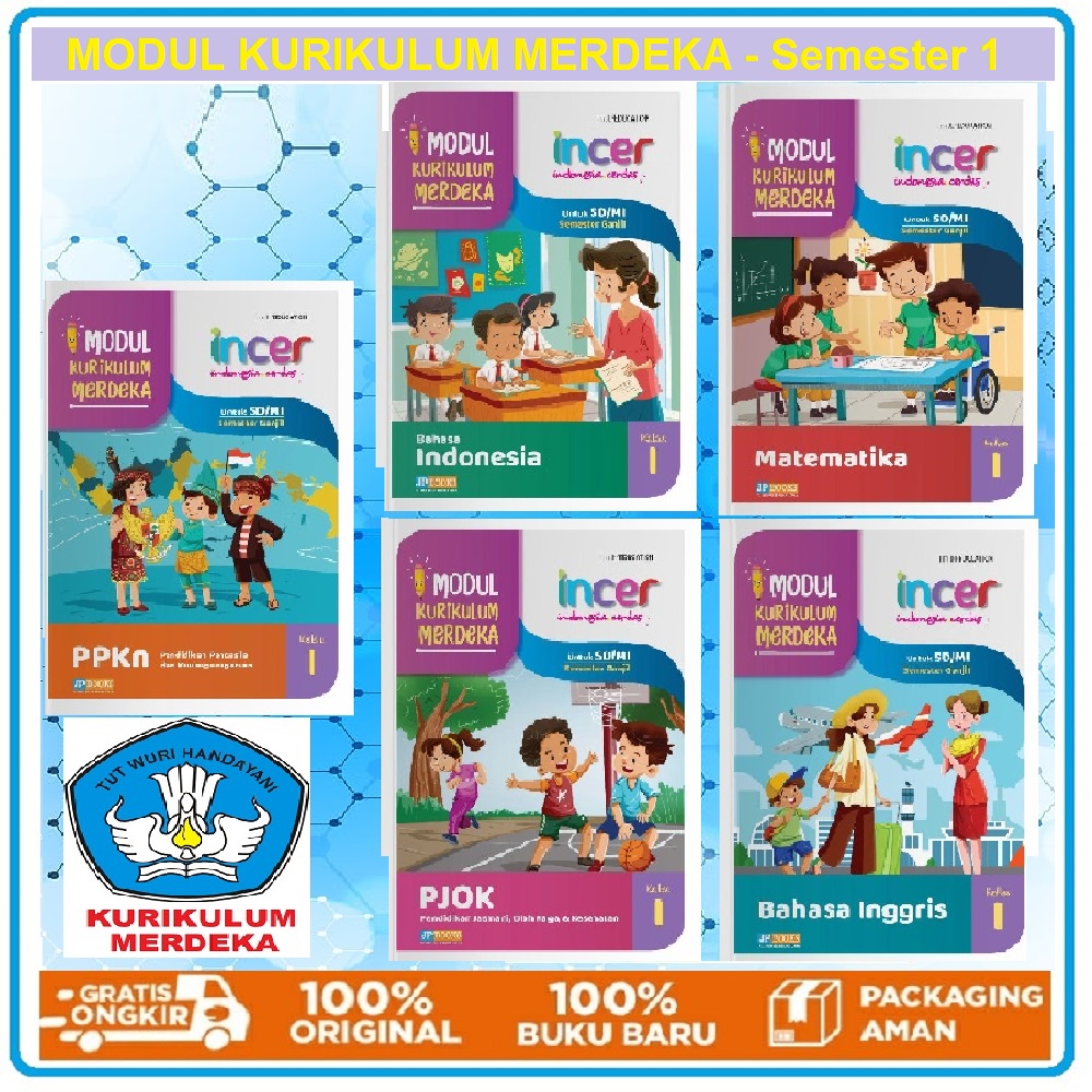 Jual JP Books - diskon BUKU MODUL INCER Kelas 1Kurikulum Merdeka (PPKn ...