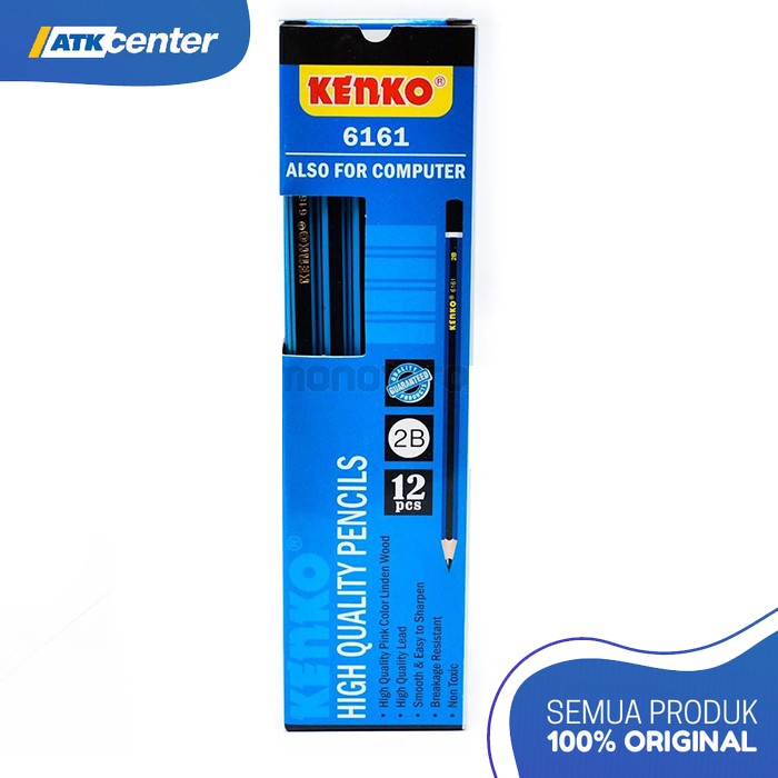 Jual Pensil 2B Kenko 6161 Strip Biru (isi 3 pcs) | Shopee Indonesia