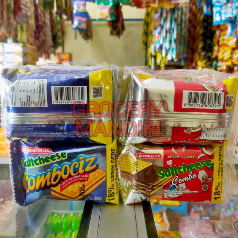 Jual Khong Guan Biskuit Wafer Saltcheese Combo & Combociz 20 Gram ...