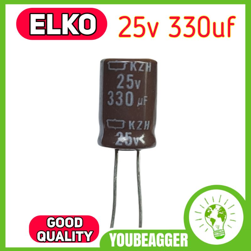 Jual elko 25v 330uf kapasitor | Shopee Indonesia