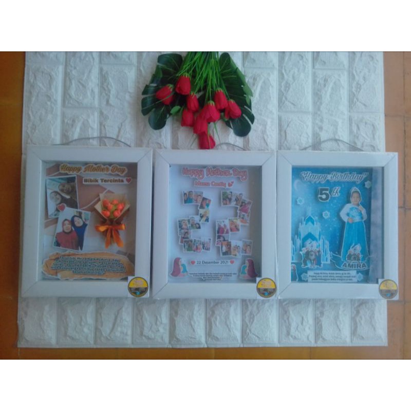 Jual Kado frame pop up 3D timbul | Shopee Indonesia