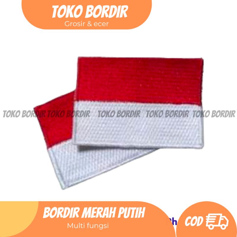 Jual Bed merah putih / badge merah putih 3x5 cm | Shopee Indonesia