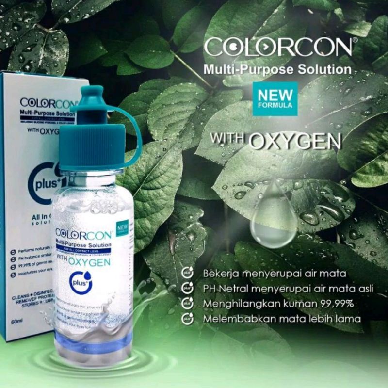 Jual Air Softlens / Cairan Pembersih Softlens COLORCON 60 ML | Shopee ...