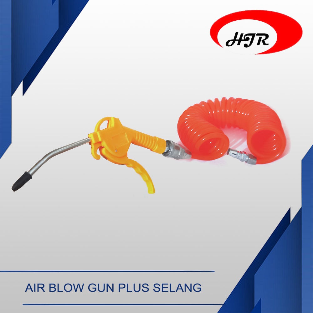 Jual Air Blower Gun 5" Plus Selang recoil hose 6 Meter / Air Blow Gun ...