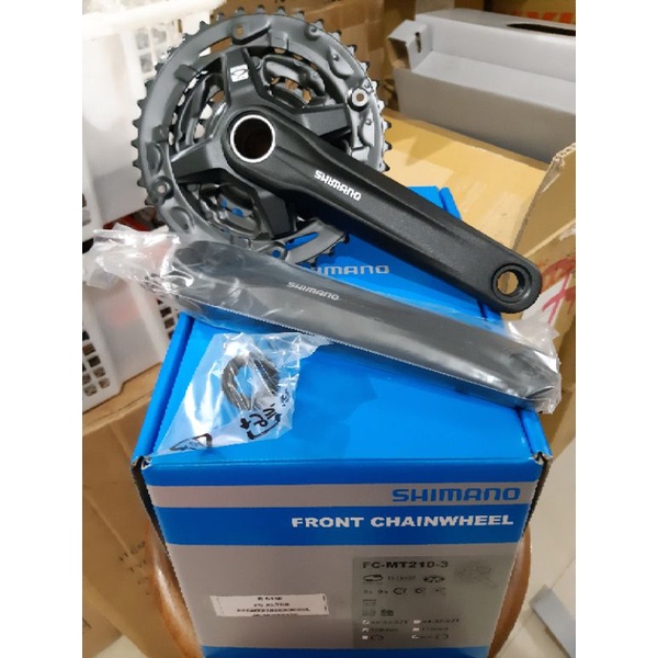Jual crank shimano mt 210 altus 40-30-22×170mm | Shopee Indonesia
