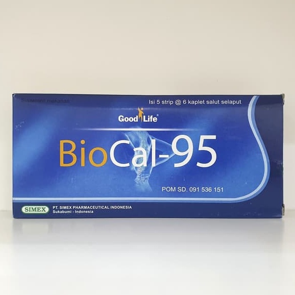 Jual BIO CAL 95 BOX ISI 30 KAPLET - MEMENUHI KALSIUM PADA MASA ...