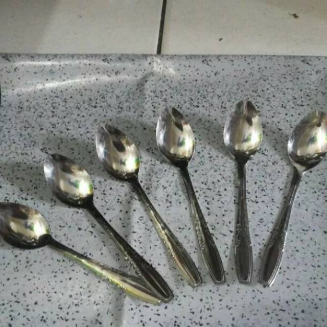 Jual SENDOK MAKAN STAINLESS STEEL ISI 12 PCS MURAH | Shopee Indonesia