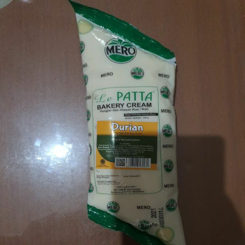 Jual Le Patta Bakery Cream 250Gr / Selai Mero / Jam (Expired Juli 2023 ...