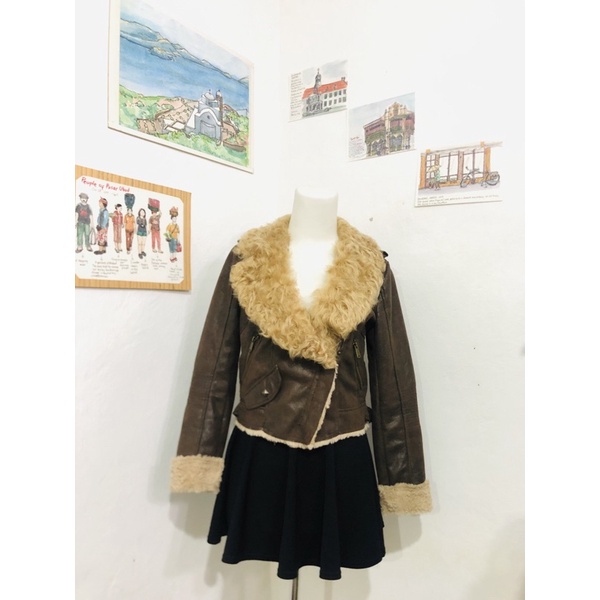 Jual Jacket Suede/Jacket Fuzzy/Jacket Suede Mix Fuzzy/Coat | Shopee ...