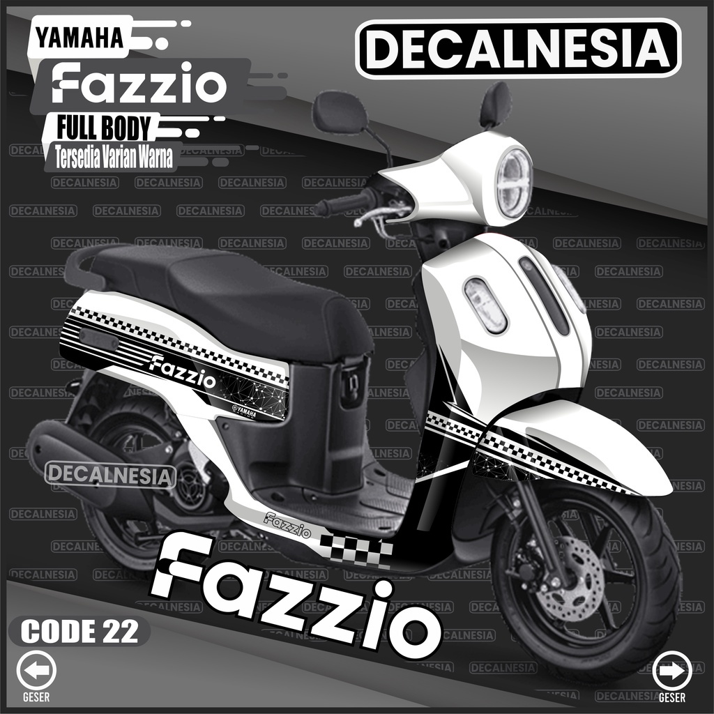 Jual Decal Fazzio New Full Body Stiker Motor 2022 Yamaha Sticker ...