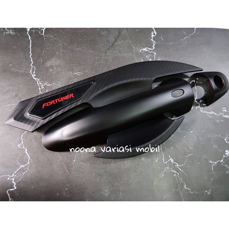 Jual Paket Super Hemat Cover handle gagang pintu all new fortuner plus mangkok outer black 4set ...
