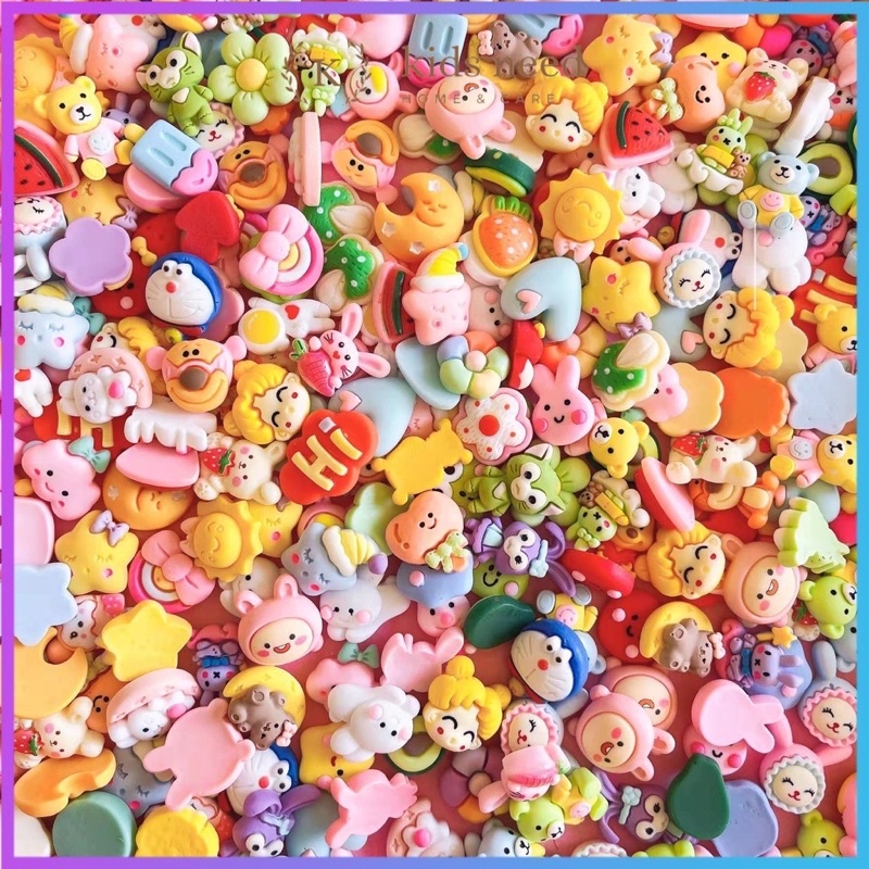 Jual Delunashop Resin clay ( 4pcs )Aksesoris DIY Sticker 3D Botol Minum ...