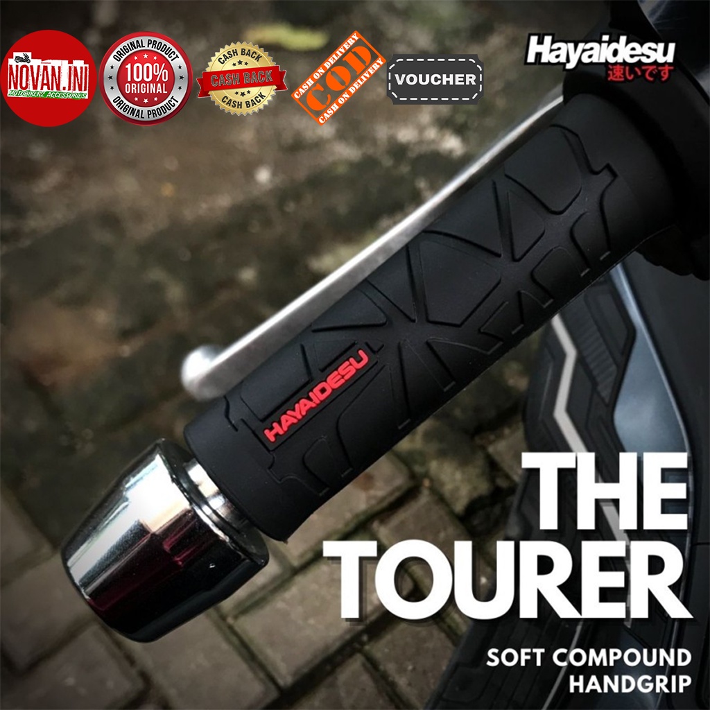 Jual Hand Grip Stang Motor Universal THE TOURER-HAYAIDESU (Ujung ...
