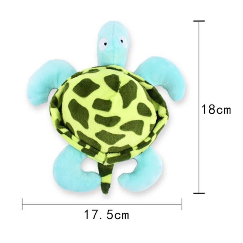 Jual IMPORT Pet Dogs Toys Plush Tortoise Boy Shaped Pets Toy Durable ...
