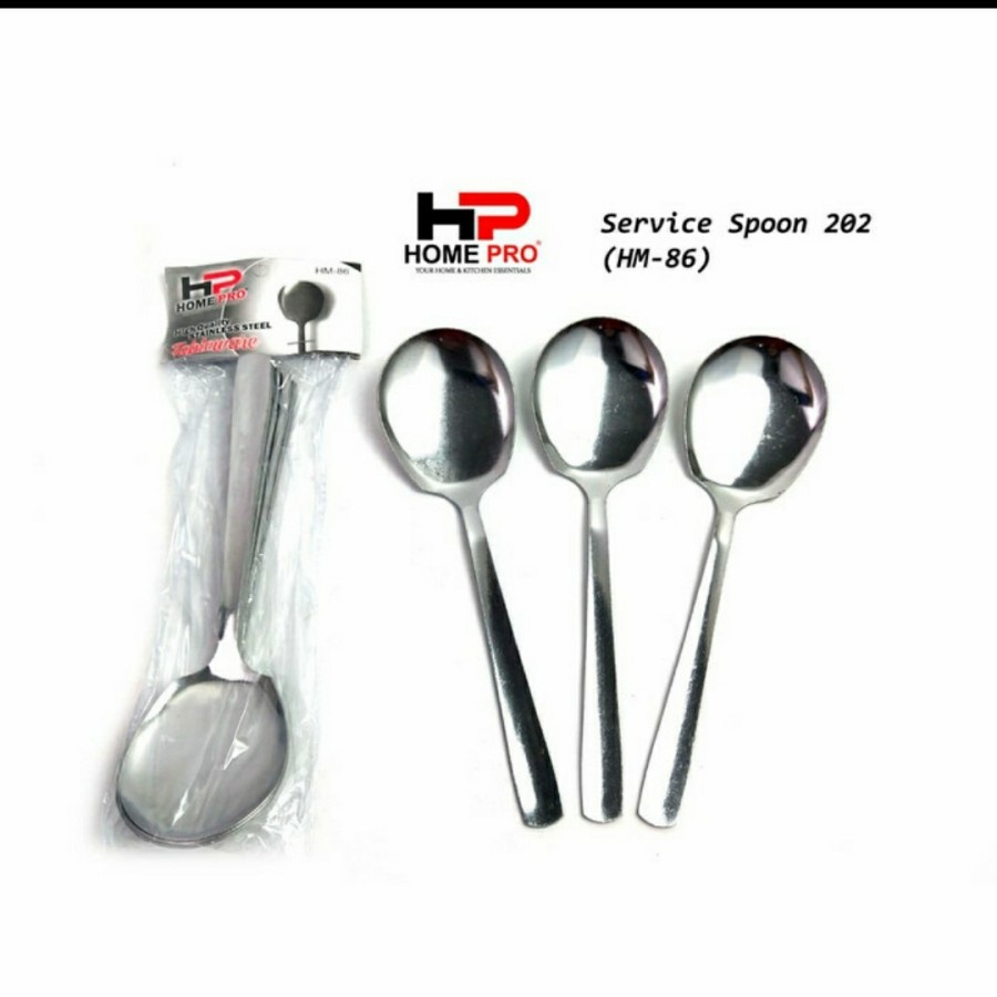 Jual sendok saji / serving spoon stainless Home Pro-PACK | Shopee Indonesia