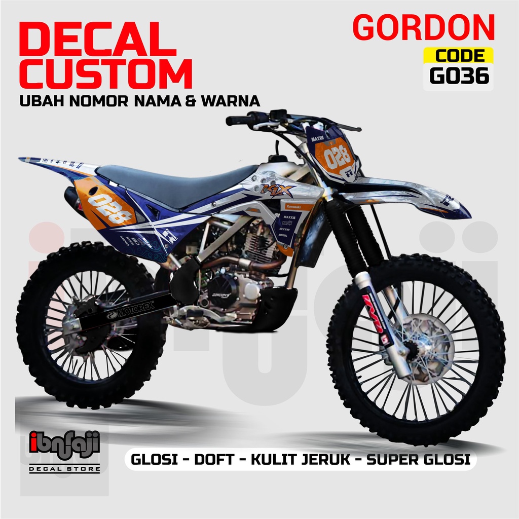 Jual STIKER DECAL KLX GORDON FULL BODY DESAON CUSTOM G036 | Shopee ...