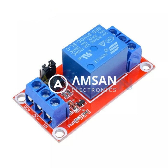 Jual Modul Relay 5v 12v 24v 1,2,3,4channel dengan optocoupler Low High ...
