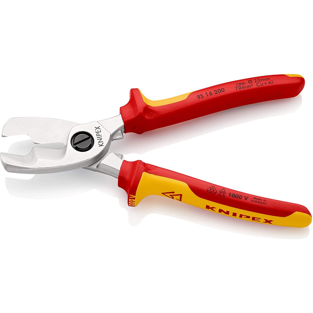 Jual KNIPEX 95 16 200 Tang Potong Kabel VDE 200mm Cable Shears With ...