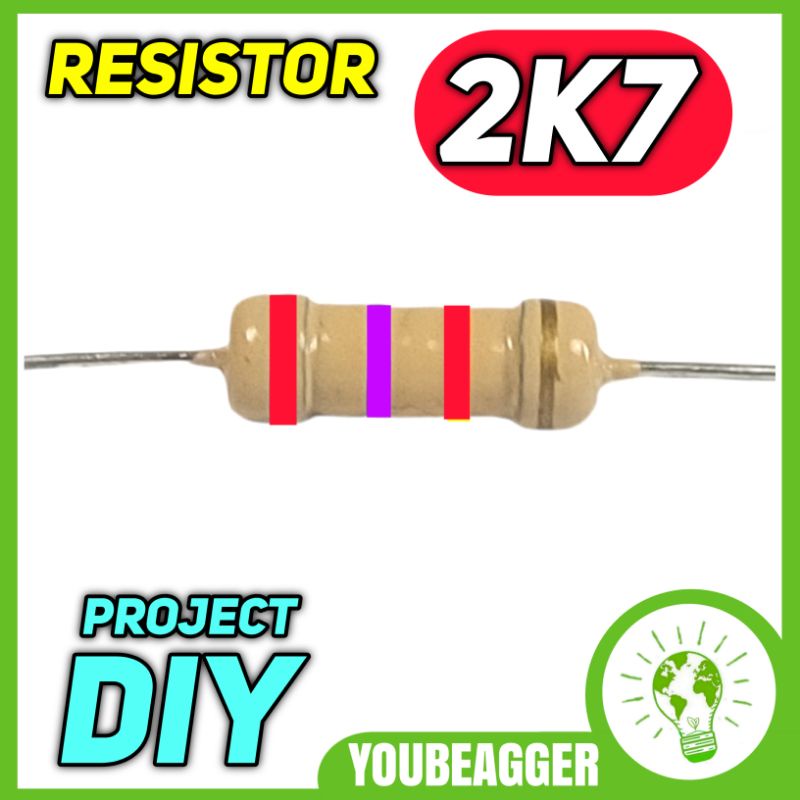 Jual Resistor 2k7 ohm 1/2 watt | Shopee Indonesia