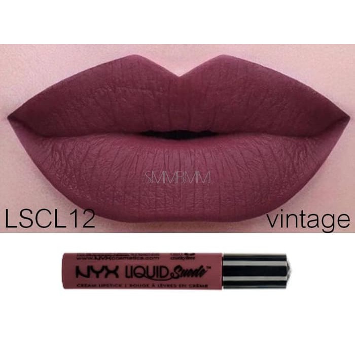 Jual (ORIGINAL 100%) NYX Liquid Suede Cream Lipstick LSCL 12 Vintage ...