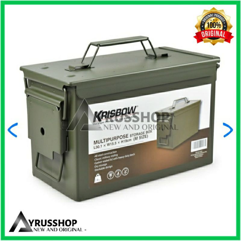 Jual Kotak Besi Army M/Safety Storage Box Metal/Krisbow/Kotak ...