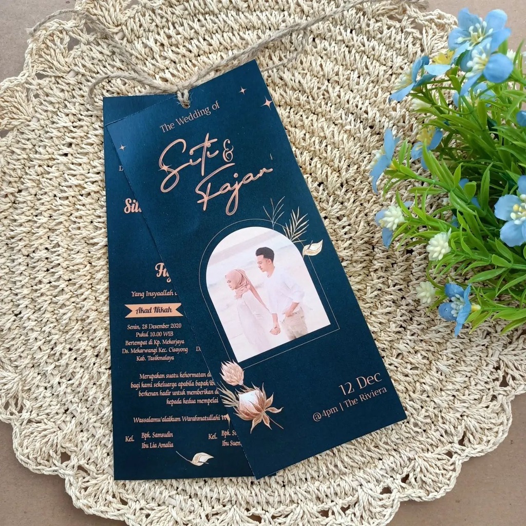 Jual Undangan Pernikahan Hang Tag 004 / undangan nikah / undangan ...