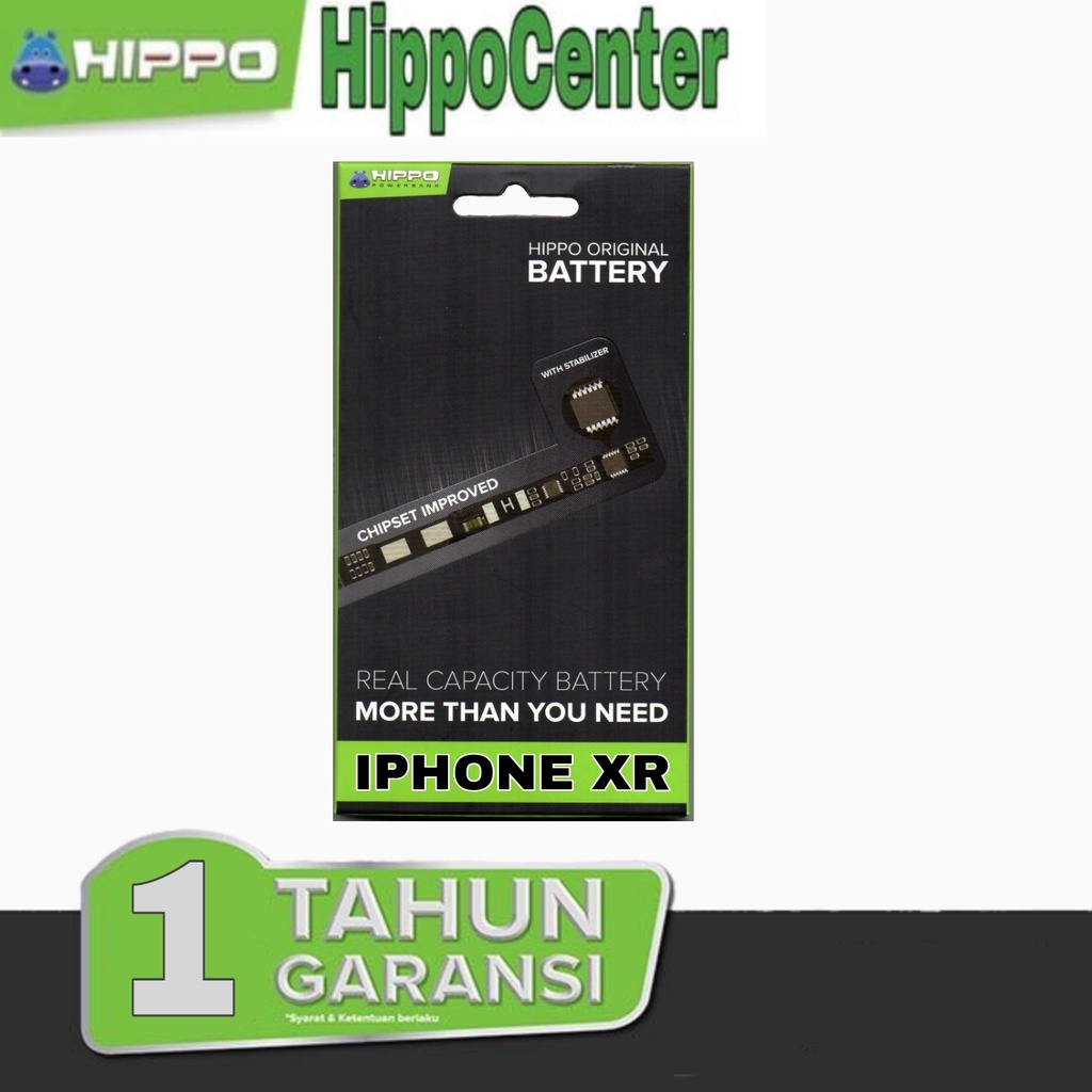 Jual BATRE Hippo Baterai for iPh XR Battery ORIGINAL GARANSI RESMI 1 ...