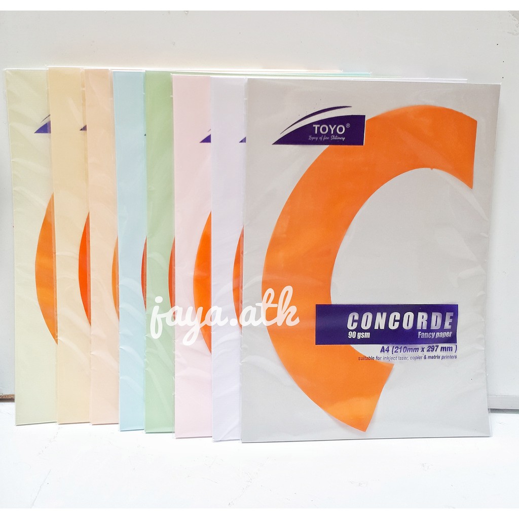 Jual Kertas Briefcard - Concorde - Kertas BC 90 Gsm A4 20 Lembar ...