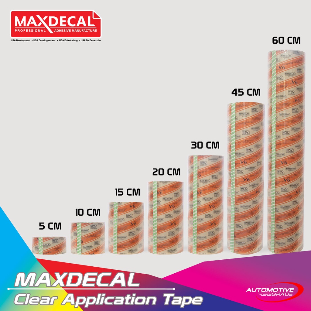 Jual Maxdecal Transfer Tape 5cm, Masking Laminasi Cutting Sticker, Roll ...