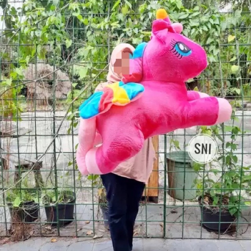 Jual boneka lying unicorn sayap jumbo uly 90cm boneka jumbo pegasus ...