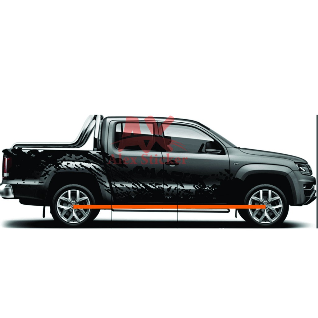 Jual STIKER STICKER MOBIL VOLKSUAGEN AMAROK HILUX TRITON CUTTING STIKER ...
