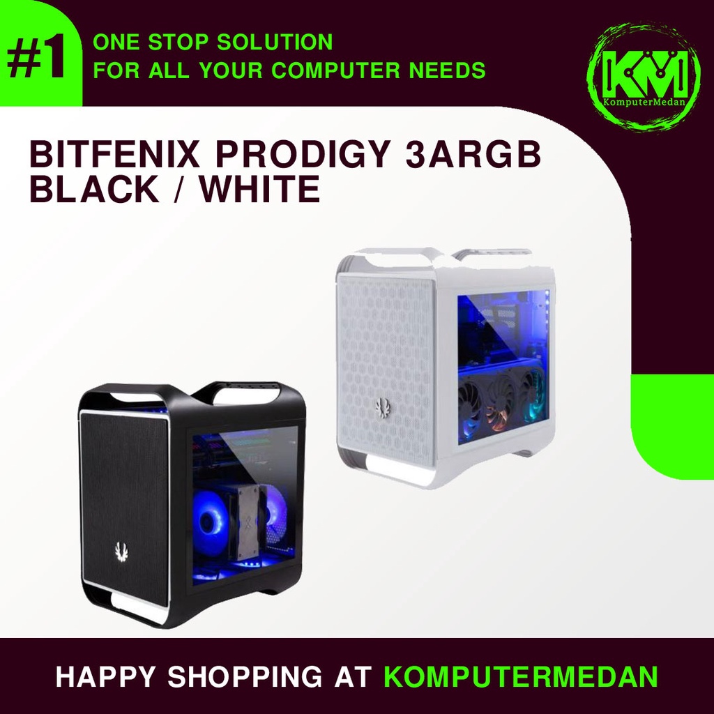 Jual Casing PC Gaming Bitfenix Prodigy 2022 Mini-Itx 3ARGB Case ...